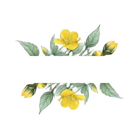 노란색 웨딩 프레임 디자인 프레임 결혼식 꽃 화환 결혼식 Png 일러스트 및 이미지 에 대한 무료 다운로드 Pngtree