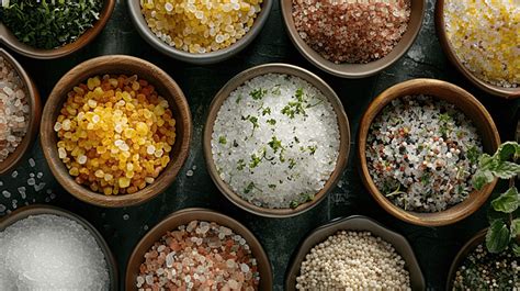 각종 특제 소금이 담긴 그릇 소금 재료 결정 배경 일러스트 및 사진 무료 다운로드 Pngtree