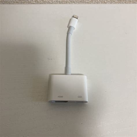 【目立った傷や汚れなし】apple A1438 Lightning Digital Avアダプタ純正品 Hdmi Apple Apple