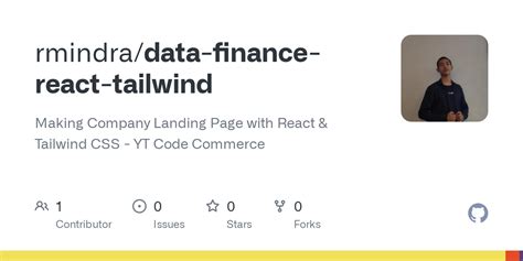 Github Rmindradata Finance React Tailwind Making Company Landing