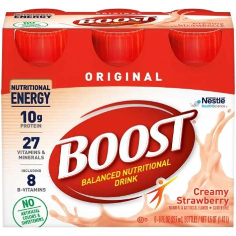 Boost Original Ready To Drink 8 Oz Creamy Strawberry Sku 06763600