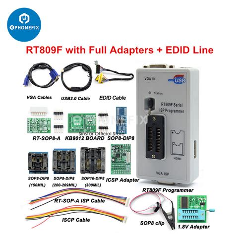 Rt809f Isp Programmer Lcd Vga Icsp Bios Read Write Tool