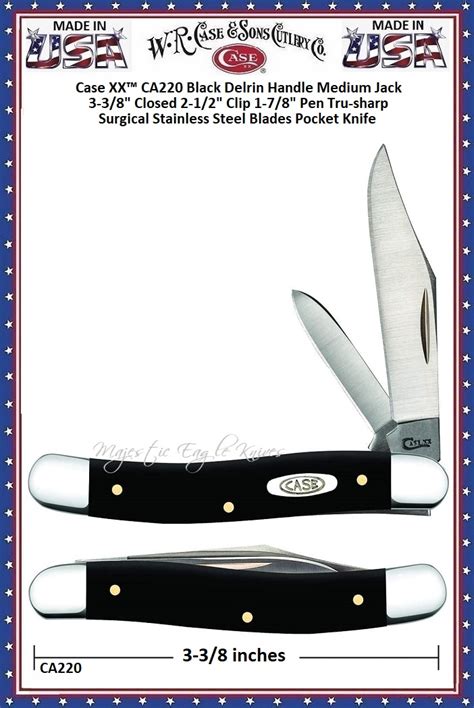 Wr Case And Sons Cutlery Case Xx™ Ca220 Case Xx™ Black Delrin Handle