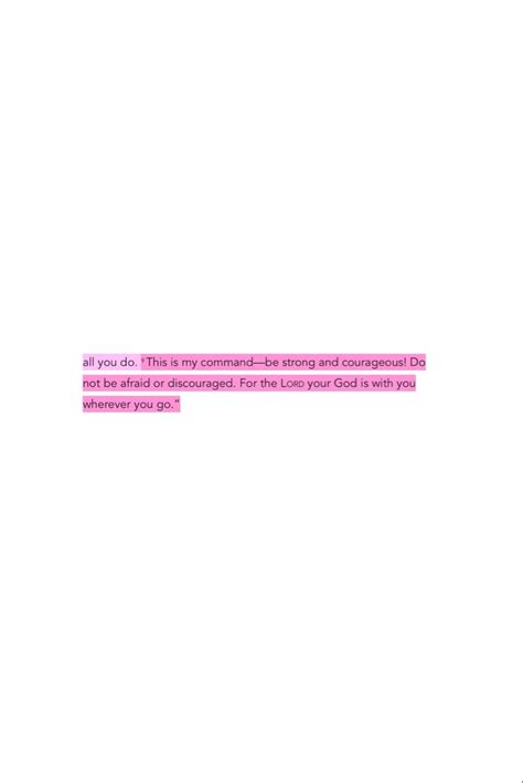 Joshua 1 9 Nlt Pink And White Text