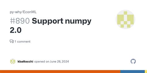 Support Numpy 20 · Issue 890 · Py Whyeconml · Github
