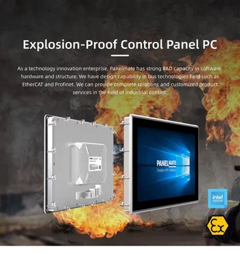 12 1 inch atex ex industrial panel pc with codesys rte for explosive environment hmi plc kvm