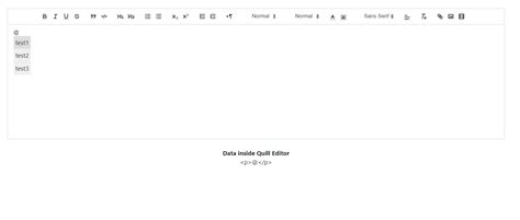 Facing Issue While Using Ngx Quill And Ngx Tribute · Issue 1561