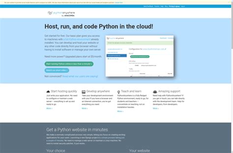Pythonanywhere Cloud Based Python Hosting And Online Ide Sugggest