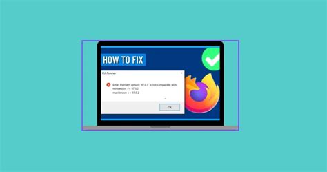 How To Fix ‘platform Is Not Compatible Error In Firefox