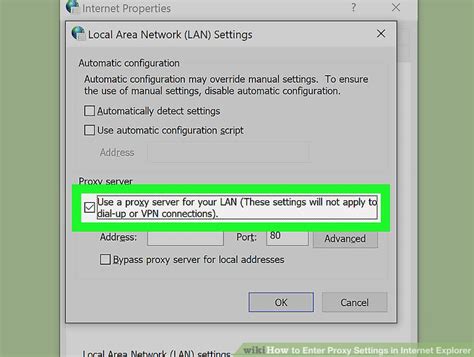 how to enter proxy settings in internet explorer 10 steps