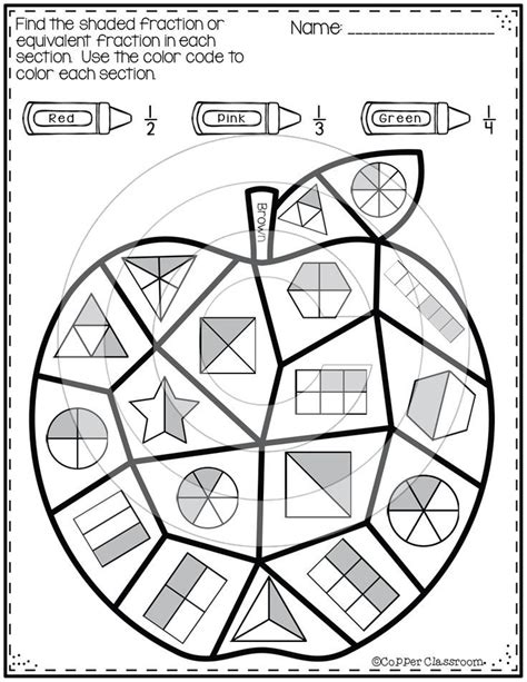 Thanksgiving Comparing Classifying Fractions Equivalent Fractions Color By Code Breuken