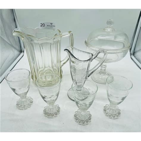 Vintage Etched Glassware Beck Auctions Inc