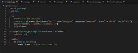 Today I Explored Connecting Postgresql With Python And Performing Basic Database Operations