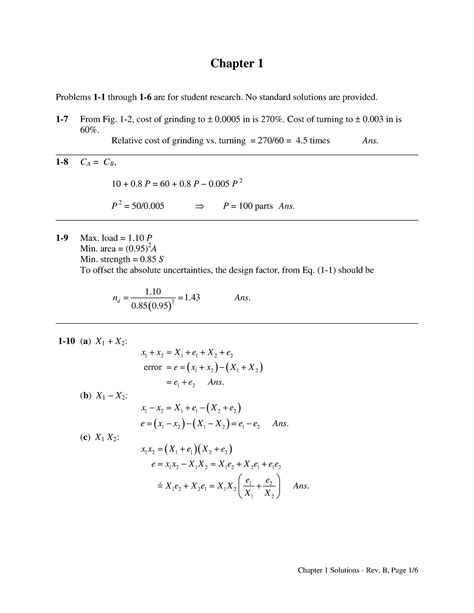Chapter Solutions Solution For Homework Chapter Problems Through Are For