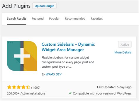 how to use custom sidebars dynamic widget area manager plugin webnots