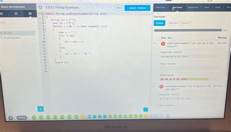 3812 Fixing Grammar Basic Java Rcodehs