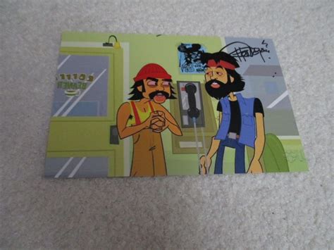 Comedian Tommy Chong Signed 4x6 Photo Cheech And Chong Animated Movie