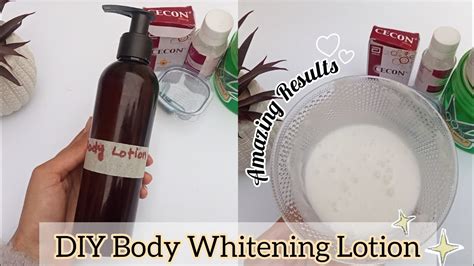 Diy Full Body Whitening Or Brightening Lotion At Home Youtube