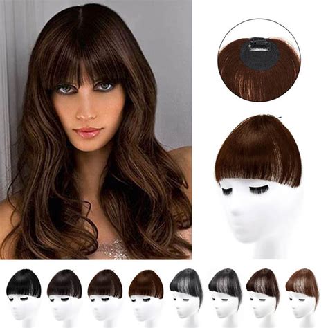 Best Human Hair Bangs Hairstyles With Clip In Bangs E Litchi Hair