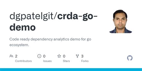 github dgpatelgit crda go demo code ready dependency analytics demo for go ecosystem