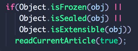 Variable Immutability With Object Freeze Seal And Preventextensions