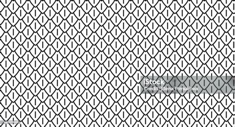 Dragon Scale Seamless Pattern Snake And Reptile Squama Fish Mermaid