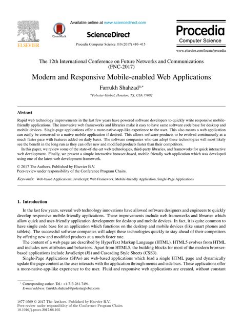 Pdf Modern And Responsive Mobile Enabled Web Applications