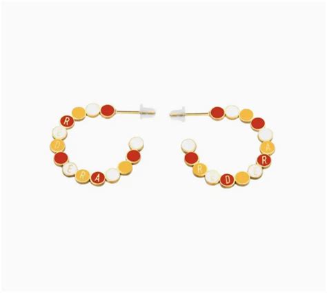 Kansas City Red Era Friendship Hoop Earrings Scoobie