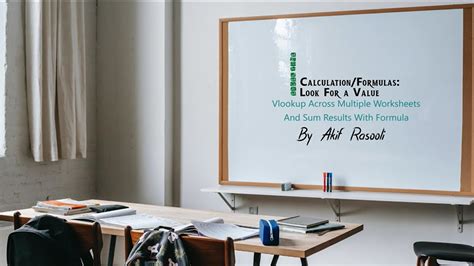 Vlookup Across Multiple Worksheets And Sum Results With Formula Youtube