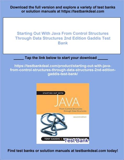 Starting Out With Java From Control Structures Through Data Structures