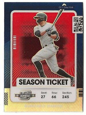 2021 Contenders Optic Giancarlo Stanton Red Holo Prizm Parallel Yankees Ebay