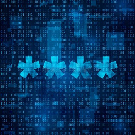 Password In A Binary Code Stock Illustration Illustration Of