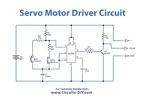 Servo Motor Driver Circuit Using 5555 Wiring Diagram