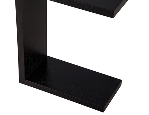 Modern Black C Table In Oak Carrocel Fine Furniture