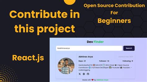 contribute in open source for beginners open source contribution simple project react js