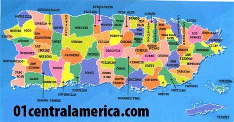 What Is The Colorful Town In Puerto Rico Map Of Puerto Rico With