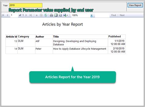 Creating Customer Focused Ssrs Reports With Parameters Coding Sight