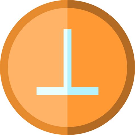 Perpendicular Basic Straight Flat Icon