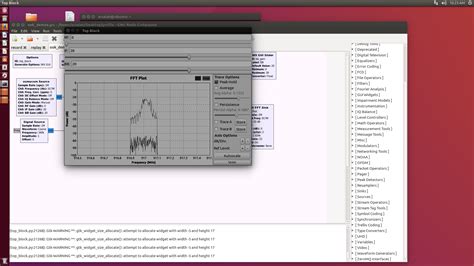 Gnuradio How To Detect A Fft Plots Peak Stack Overflow