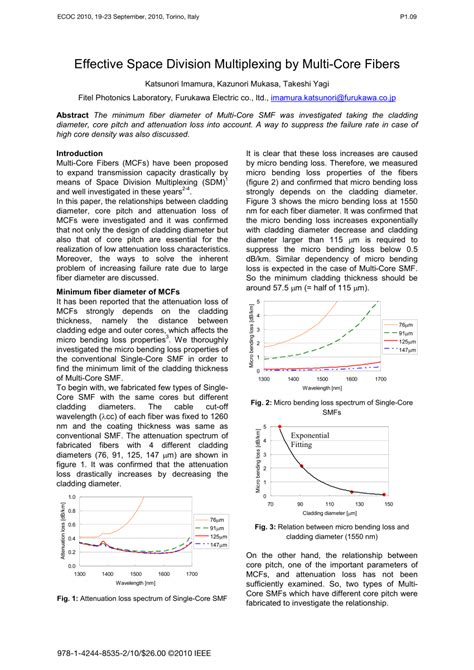 Pdf Effective Space Division Multiplexing By Multi Core Fibers