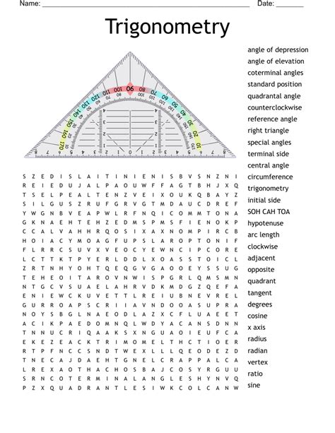 Right Triangles And Trigonometry Word Search At Sandy Vincent Blog