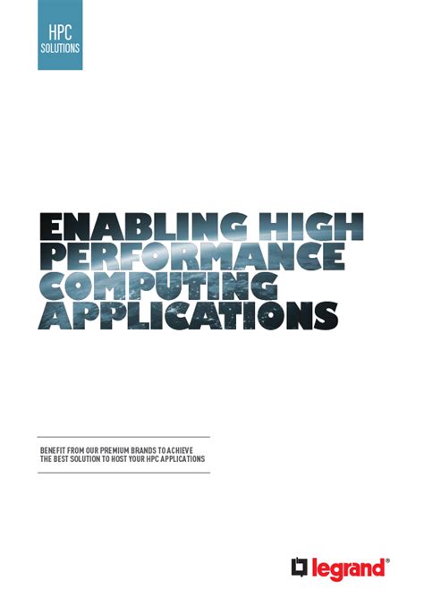Download The High Performance Computing Brochure Here