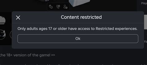 Age Restricted Game Visual Bug Roblox Application And Website Bugs Developer Forum Roblox