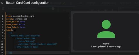 why does this custom button card text not render correctly and how can