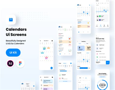 calendars ui screens behance
