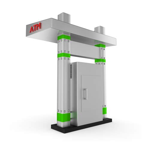 Atm 현금 지급기 3d 모델 7 3ds C4d Fbx Lwo Ma Obj Max Free3d