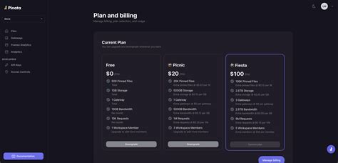 Billing Pinata Docs