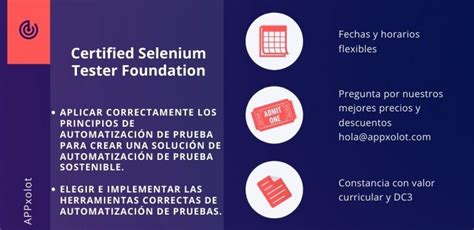 Curso Certified Selenium Tester Foundation Diplomado Certificaciones