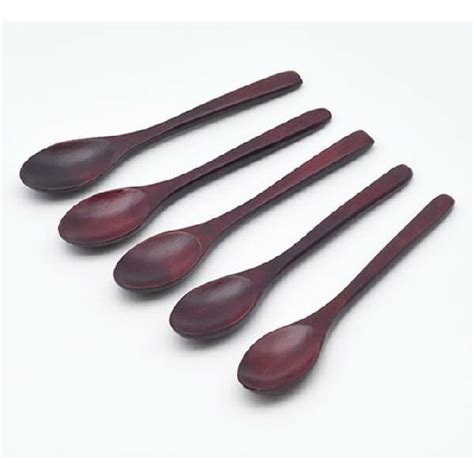 옻칠 티스푼 나무 디저트 수저 케잌 커피 티스푼 5p 티몬