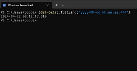 Powershell How To Use Get Date With Milliseconds Collecting Wisdom